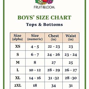 Fruit of the Loom Boys' Fleece Sweatshirts, Hoodies, Sweatpants & Joggers, Pullover-Charcoal Heather, X-Small