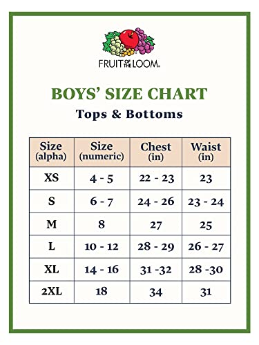 Fruit of the Loom Boys' Fleece Sweatshirts, Hoodies, Sweatpants & Joggers, Pullover-Charcoal Heather, X-Small