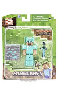 minecraft diamond steve figure pack