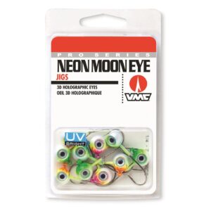 vmc neon moon eye jig uv kit 1/4 assorted, one size