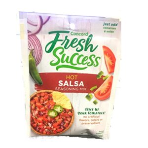 Concord Foods, Salsa Mix, Hot, 1.06oz Packet (Pack of 6)