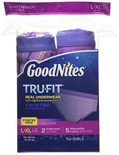 Goodnites Durable Underwear Starter Kit Large/X-Large Girl, 7-Count