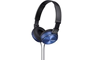 Sony Foldable Headphones with Smartphone Mic and Control - Metallic Blue