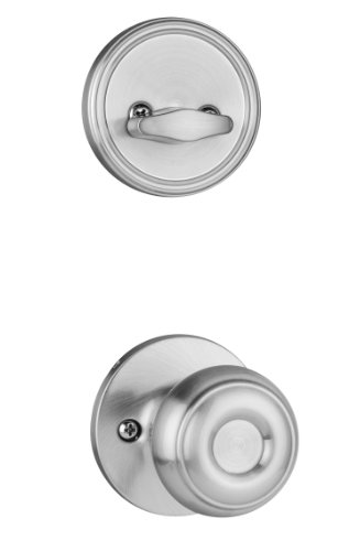 Dynasty Hardware RID-SIE-100-US15 Ridgecrest Front Door Handleset, Satin Nickel with Sierra Knob