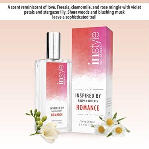 Instyle Fragrances | Inspired by Ralph Lauren's Romance | Women’s Eau de Toilette | Vegan, Paraben Free, Phthalate Free | Never Tested on Animals | 3.4 Fluid Ounces