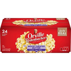 orville redenbacher's movie theater butter microwave popcorn, 3.29 ounce(pack of 24)