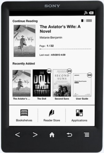 Sony PRS-T3 Ultra Slim e-Reader (Black) with 6" E-ink Touchscreen and Integrated WiFi