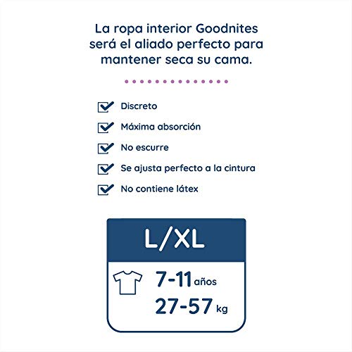 Goodnites, Girls Bedwetting Underwear, L/XL, 11 Ct