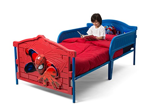 Marvel Spider-Man Plastic 3D-Footboard Twin Bed by Delta Children