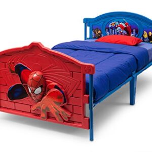 Marvel Spider-Man Plastic 3D-Footboard Twin Bed by Delta Children