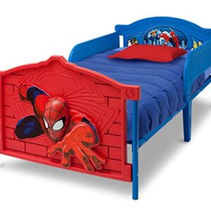 Marvel Spider-Man Plastic 3D-Footboard Twin Bed by Delta Children