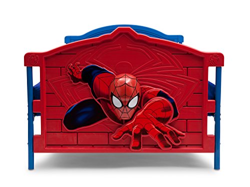 Marvel Spider-Man Plastic 3D-Footboard Twin Bed by Delta Children