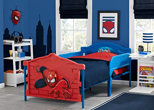 Marvel Spider-Man Plastic 3D-Footboard Twin Bed by Delta Children