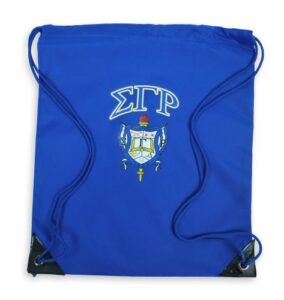 sigma gamma rho crest cinch sack