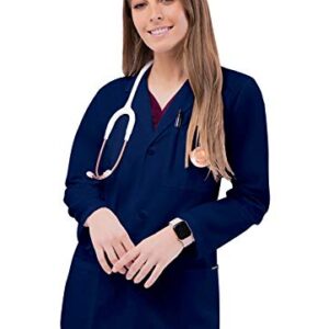 Adar Universal Unisex Lab Coats - Classic 31" Consultation Lab Coat - 805 - Navy - 3X