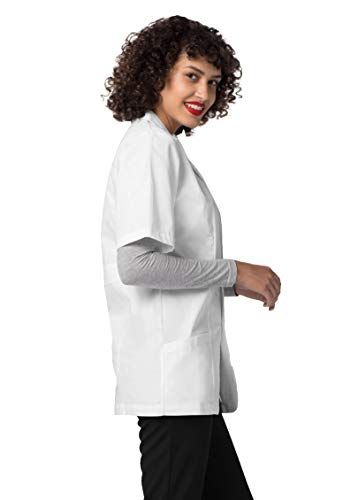 Adar Universal Unisex Lab Coats - Short Sleeve 31" Consultation Lab Coat - 2816 - White - 3X