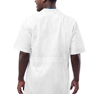 Adar Universal Unisex Lab Coats - Short Sleeve 31" Consultation Lab Coat - 2816 - White - 3X