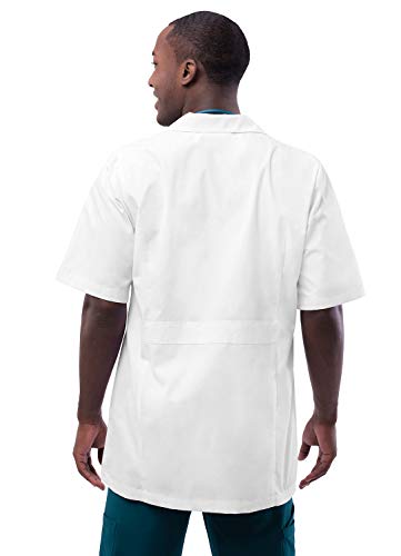 Adar Universal Unisex Lab Coats - Short Sleeve 31" Consultation Lab Coat - 2816 - White - 3X