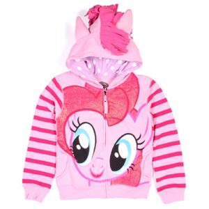 My Little Pony Toddler Girls' Pinky Pie Cosplay Hoodie, Pinkie Pie, 4