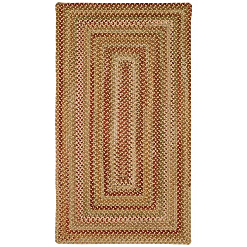 Capel Manchester Gold Hues 4' 0" X 6' 0" Concentric Rectangle Braided Rug