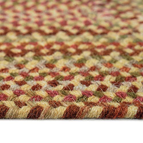 Capel Manchester Gold Hues 4' 0" X 6' 0" Concentric Rectangle Braided Rug