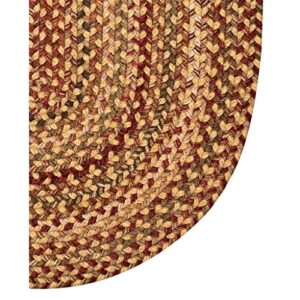 Capel Manchester Gold Hues 4' 0" X 6' 0" Concentric Rectangle Braided Rug