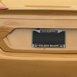 Rico Industries NCAA Cal Berkeley Golden Bears Classic Bling License Plate Chrome Frame 12" x 6"