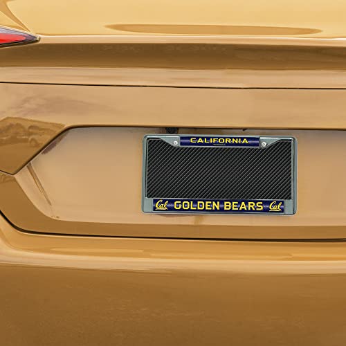 Rico Industries NCAA Cal Berkeley Golden Bears Classic Bling License Plate Chrome Frame 12" x 6"