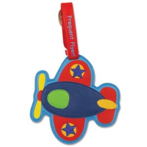 stephen joseph luggage tag, airplane