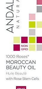 Andalou Naturals 1000 Roses Moroccan Beauty Oil Ounce, White, rose, 1 Fl Oz