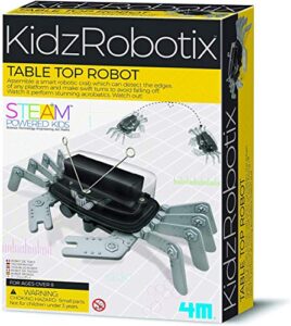 4m 5576 table top robot - diy robotics stem toys, engineering edge detector gift for kids & teens, boys & girls (packaging may vary)