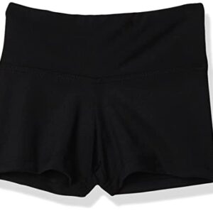 Capezio girls Team Basic Gusset athletic shorts, Black, 4 5 US