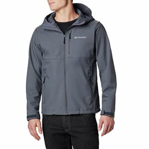 Columbia Men's Ascender Hooded Softshell Jacket, Graphite, Medium