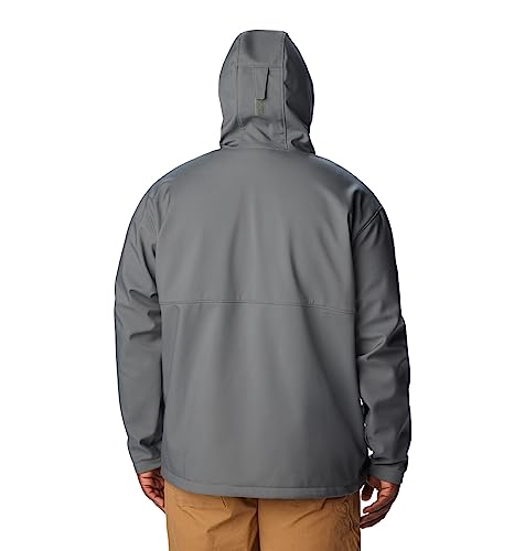 Columbia Men's Ascender Hooded Softshell Jacket, Graphite, Medium