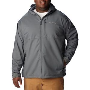 Columbia Men's Ascender Hooded Softshell Jacket, Graphite, Medium