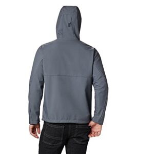 Columbia Men's Ascender Hooded Softshell Jacket, Graphite, Medium