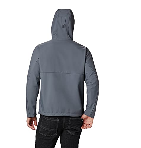 Columbia Men's Ascender Hooded Softshell Jacket, Graphite, Medium