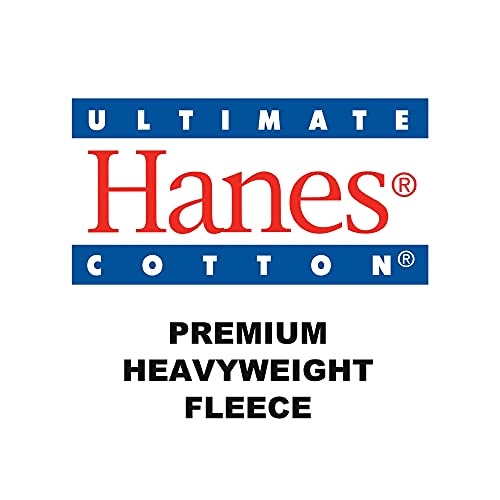 Hanes Men's Ultimate Cotton Heavyweight Pullover Hoodie Sweatshirt, Black, Large