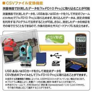 Casio civil engineering surveying specialized calculator fx-FD10 Pro