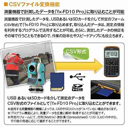 Casio civil engineering surveying specialized calculator fx-FD10 Pro