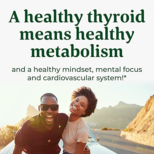 MegaFood Thyroid Strength - Mineral Supplement - Thyroid Support for Women with Ashwagandha, Zinc, Selenium, Copper, Iodine & L-Tyrosine & Herb Blend - Vegetarian - 90 Tabs (45 Servings)