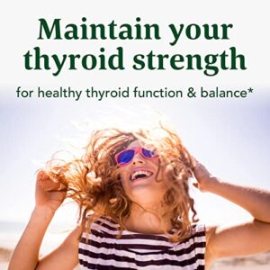 MegaFood Thyroid Strength - Mineral Supplement - Thyroid Support for Women with Ashwagandha, Zinc, Selenium, Copper, Iodine & L-Tyrosine & Herb Blend - Vegetarian - 90 Tabs (45 Servings)