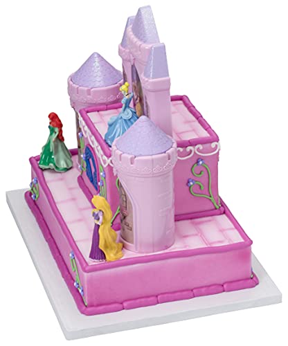 DECOPAC Disney Princess Happily Ever After Signature DecoSet Cake Topper, 4.8" L x 2.5" W x 6" H, Pink