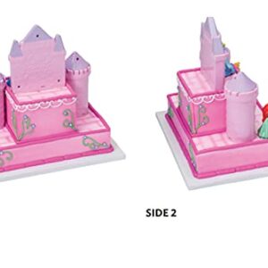 DECOPAC Disney Princess Happily Ever After Signature DecoSet Cake Topper, 4.8" L x 2.5" W x 6" H, Pink