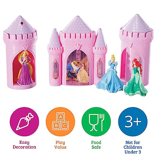 DECOPAC Disney Princess Happily Ever After Signature DecoSet Cake Topper, 4.8" L x 2.5" W x 6" H, Pink