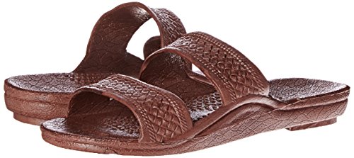 Surf Ware Brown Rubber Sandal, Hawaiian Classics Slide Slipper (8)