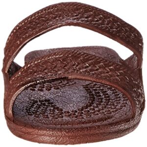 Surf Ware Brown Rubber Sandal, Hawaiian Classics Slide Slipper (8)