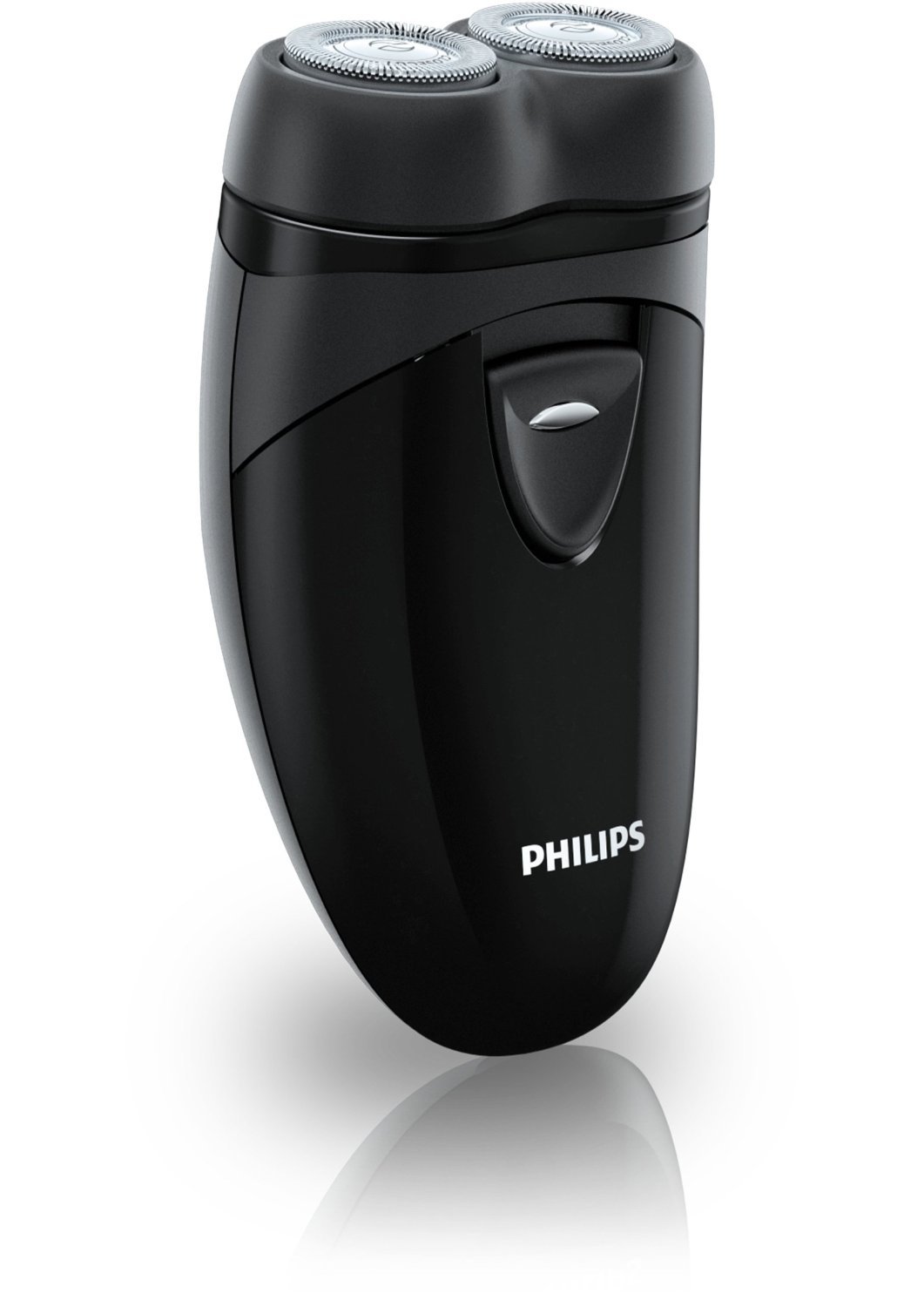 Norelco Travel Men's Shaver with Close-Cut Technology and Independent Floating Heads, Self-Sharpening Blades, 2 x AA Batteries Included by Philips