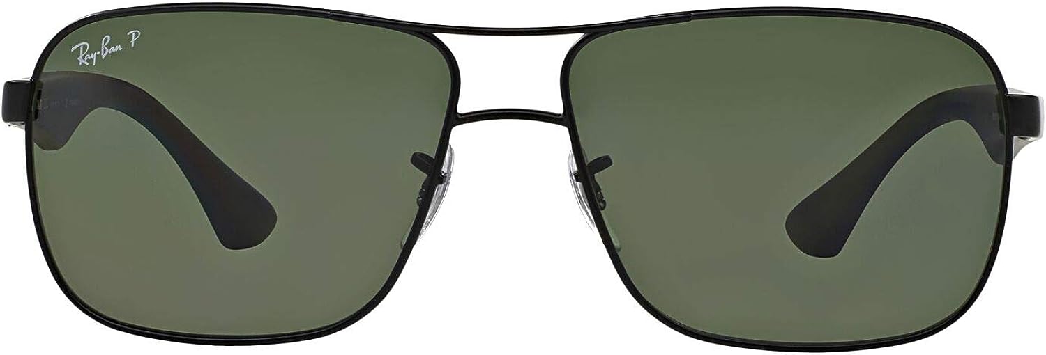 Ray-Ban Men's Rb3516 Metal Square Sunglasses