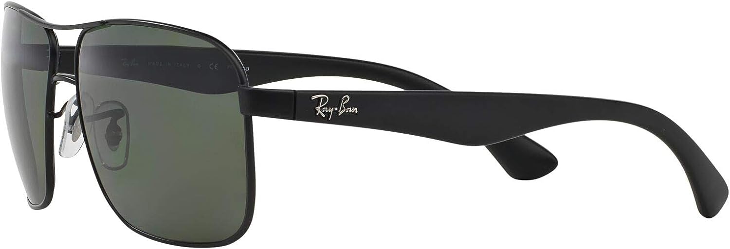 Ray-Ban Men's Rb3516 Metal Square Sunglasses